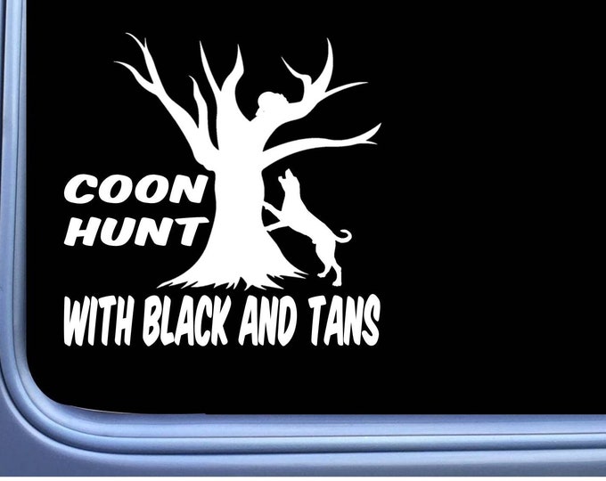 I'D Rather Be A Coonhunting H673 8 Inch Sticker Decal Coon Live Trap E ...