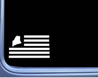 Maine State Flag Decal - Etsy