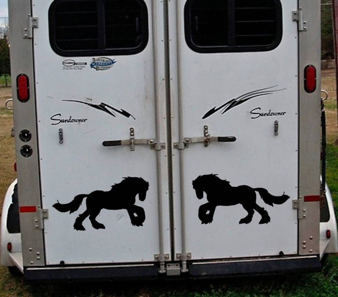 Gypsy Vanner Horse Decals Stickers OS 083 (2 Decal Set) - Etsy