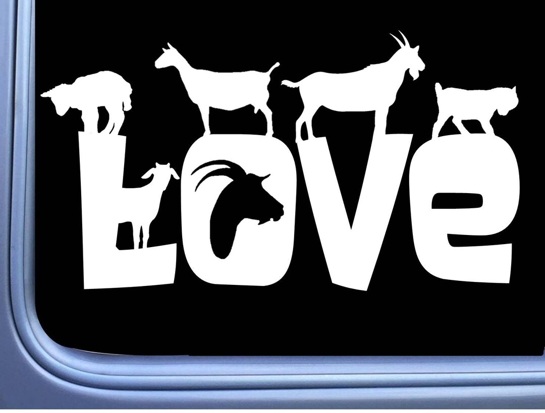 Goat Love Sticker Decal OS 188 Dairy Goats - Etsy