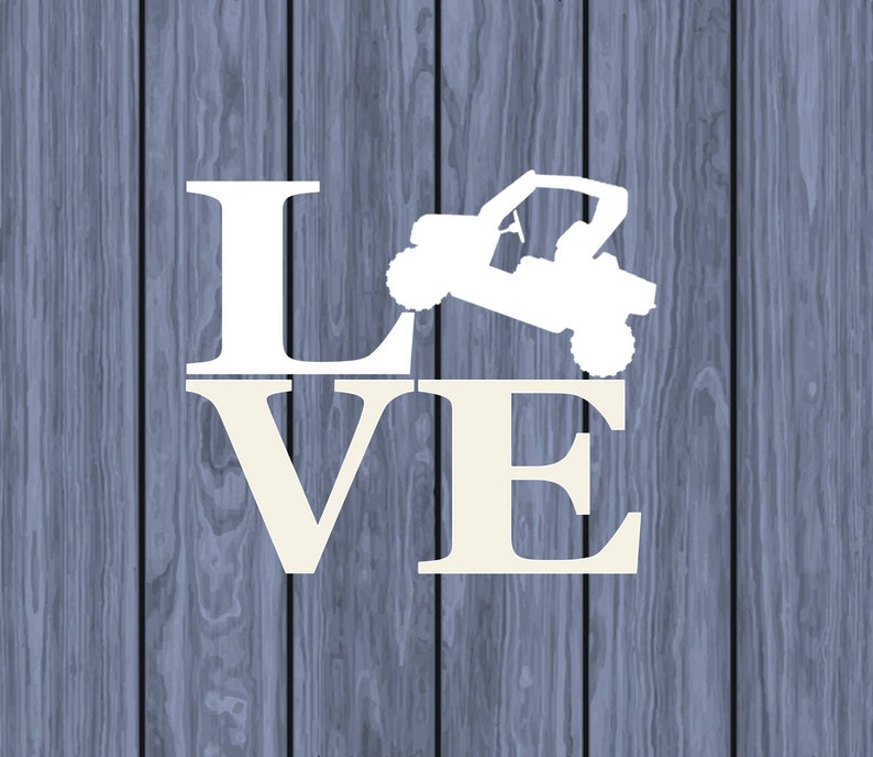 UTV Love Decal OS 016 Sticker Camping Trail Riding 4 Seater - Etsy