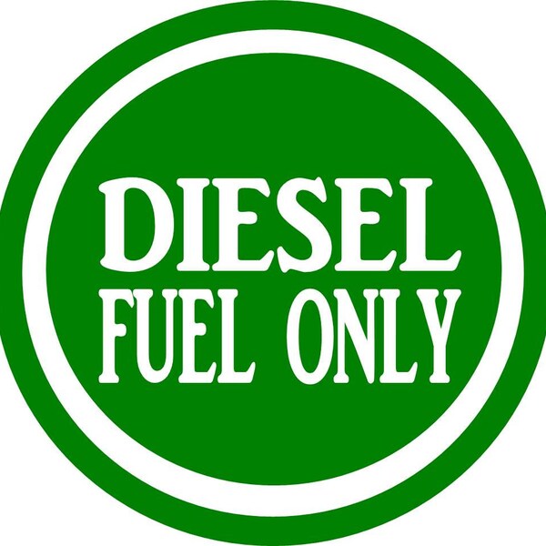 Diesel Only Decal - Etsy