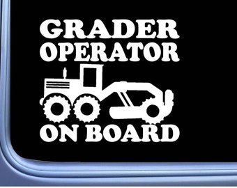 Motor Grader Sticker - Etsy