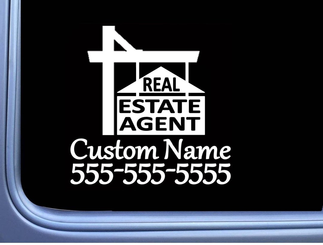 Custom Real Estate Sticker OS 144 Decal Agent Sales Auction Closing ...