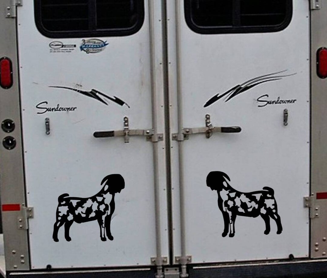 Dapple Boer Goat Sticker Mirrored Decals OS 187 Window Decal - Etsy