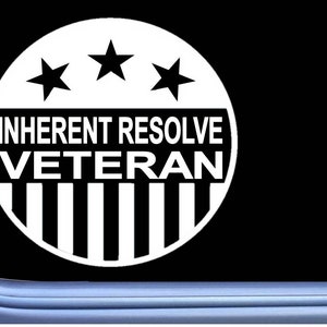 Operation Inherent Resolve Veteran Decal Sticker OS 401 - Etsy