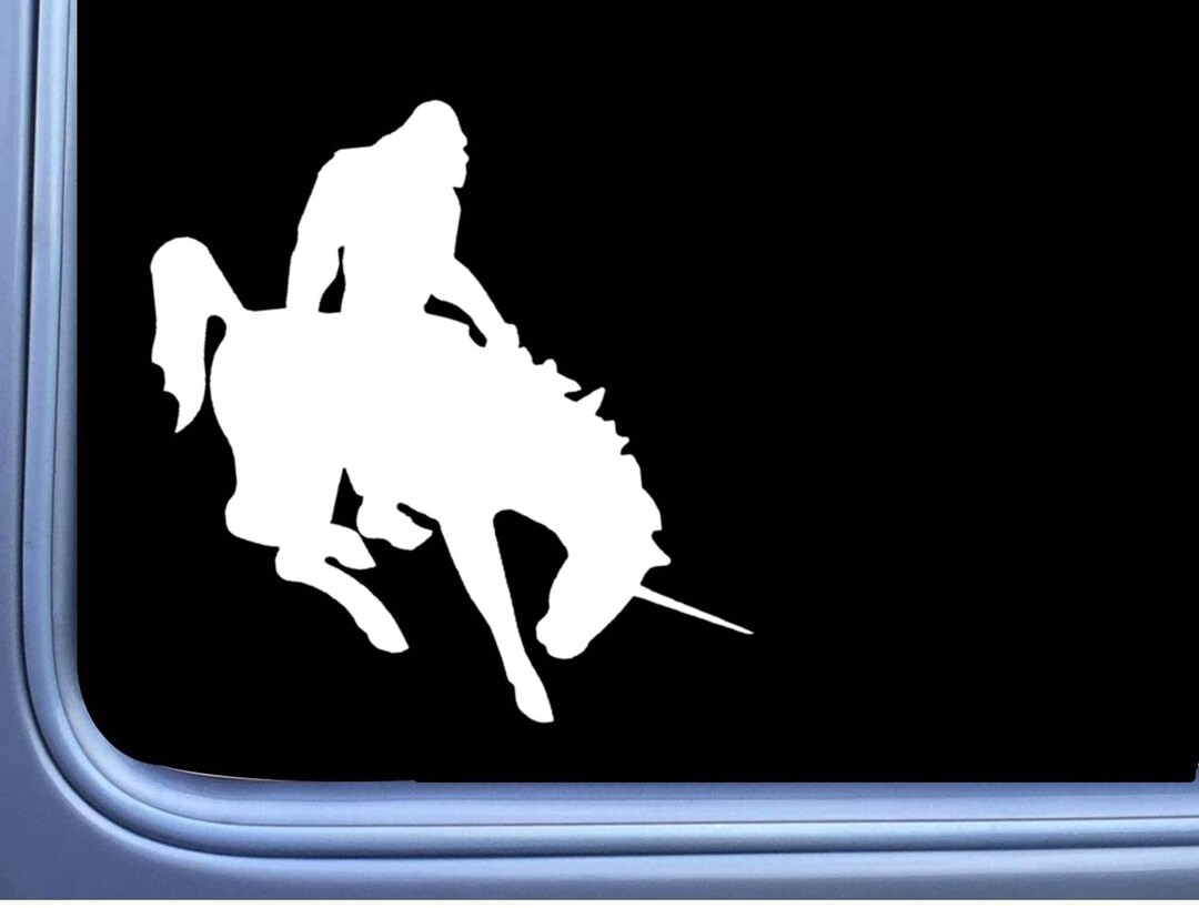 Bigfoot Unicorn Bronco Decal Sticker OS 289 Sasquatch Squatch - Etsy