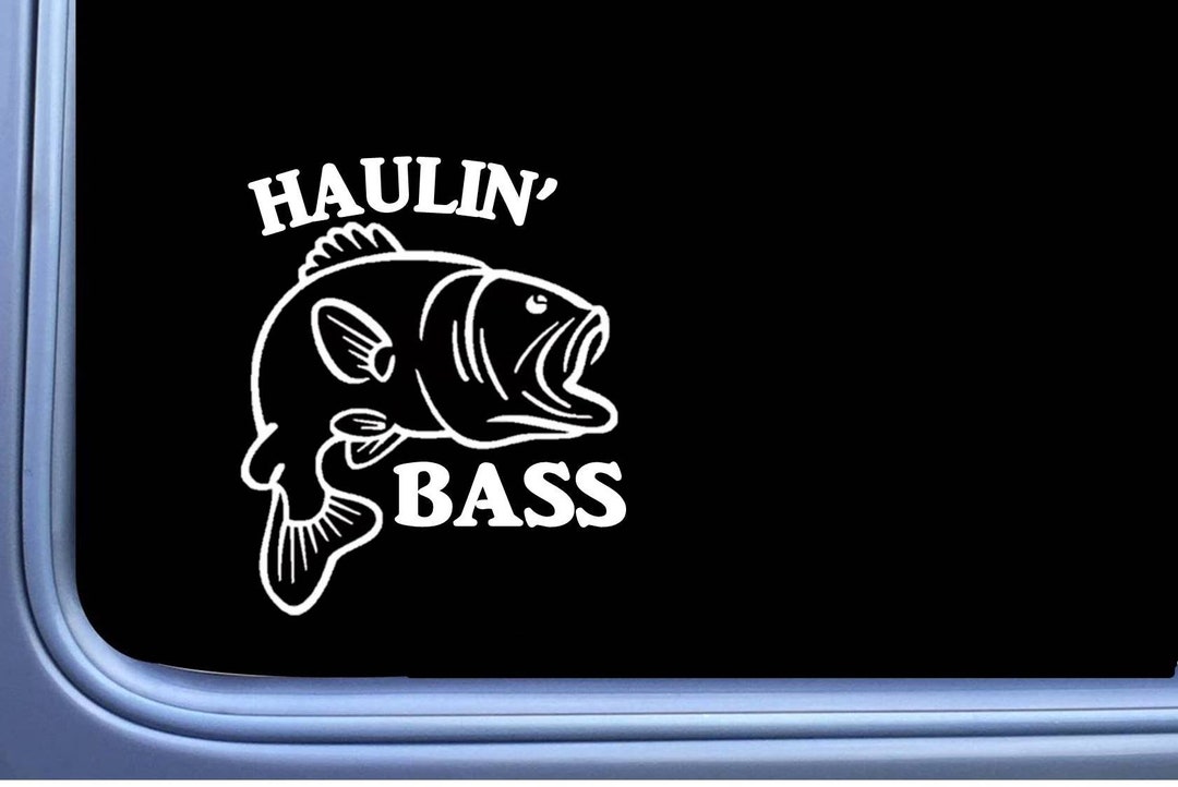 Largemouth Bass Sticker Haulin Bass OS 459 Vinyl 6" Decal Fishing Lure ...