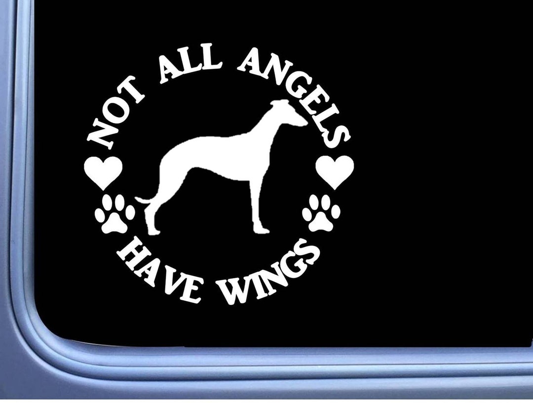 Whippet Sticker Angel OS 366 Vinyl Decal - Etsy