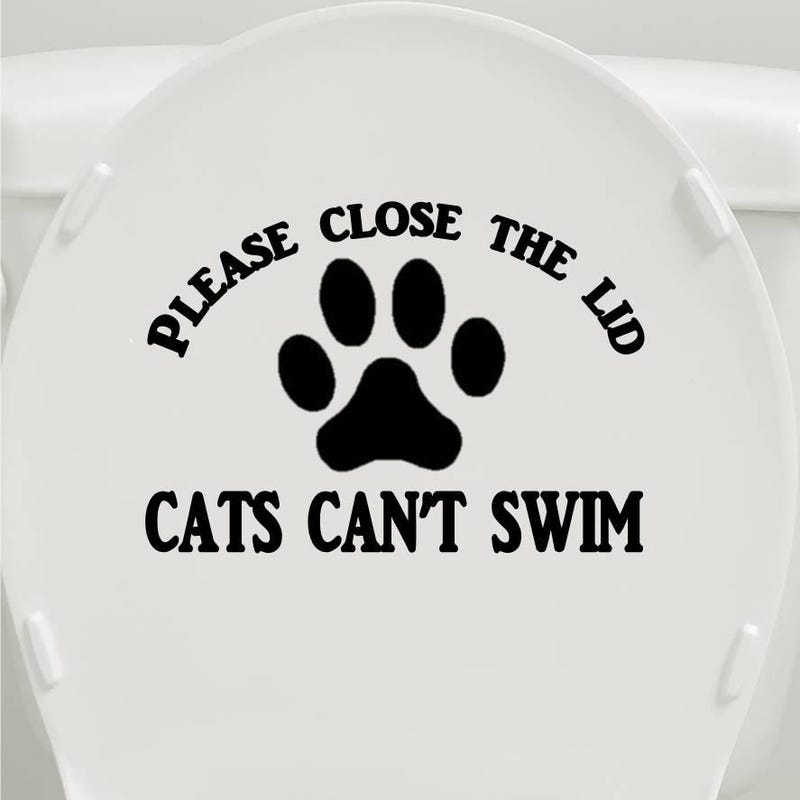 Close Toilet Lid - Etsy