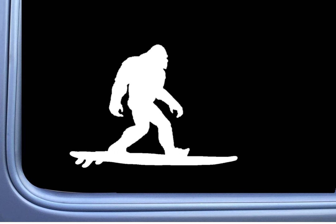 Bigfoot Decal Surf OS 477 6" Sasquatch Squatch Surfing Board - Etsy