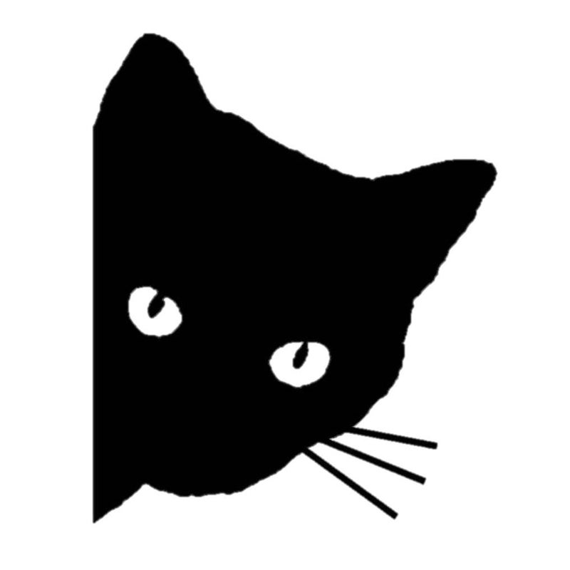 Cat Peeker Bumper Sticker - Etsy