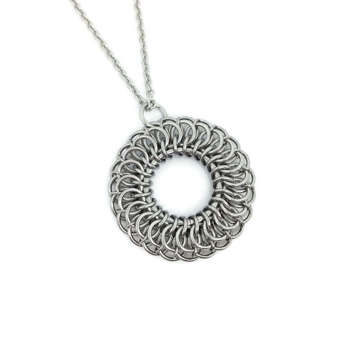 Layered Pinwheel Chain Maille Tutorial Pendant Tutorial - Etsy
