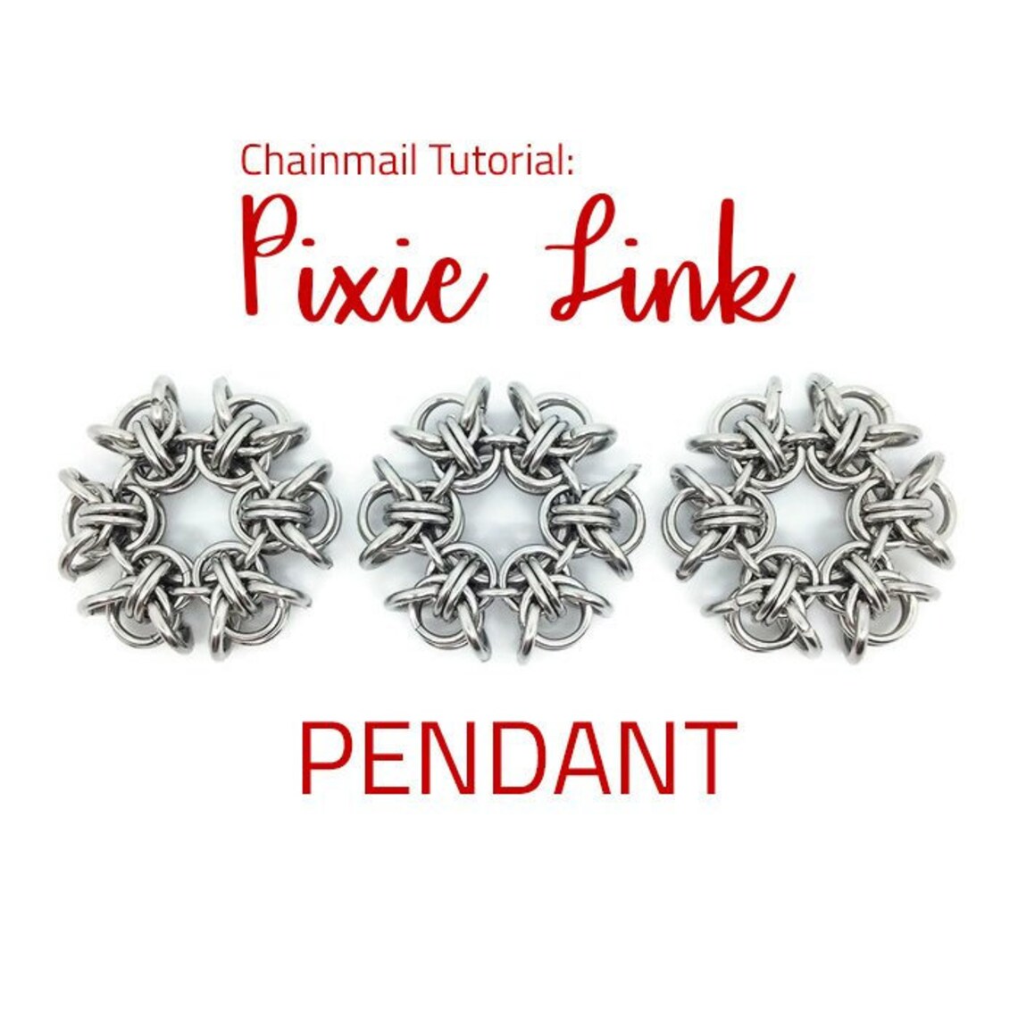Pixie Link Chain Maille Tutorial - Pendant Tutorial - DIY Chainmail - Etsy Canada