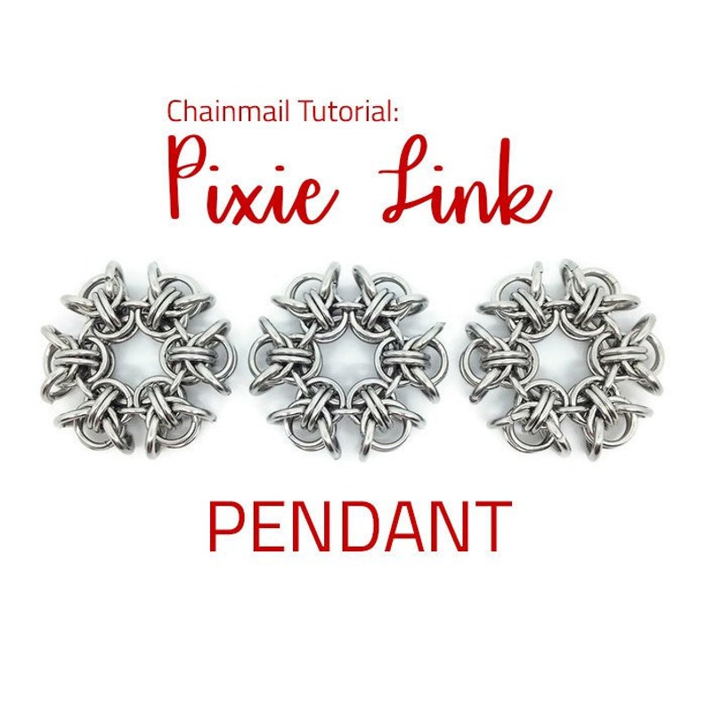 Pixie Link Chain Maille Tutorial - Pendant Tutorial - DIY Chainmail - Etsy Canada