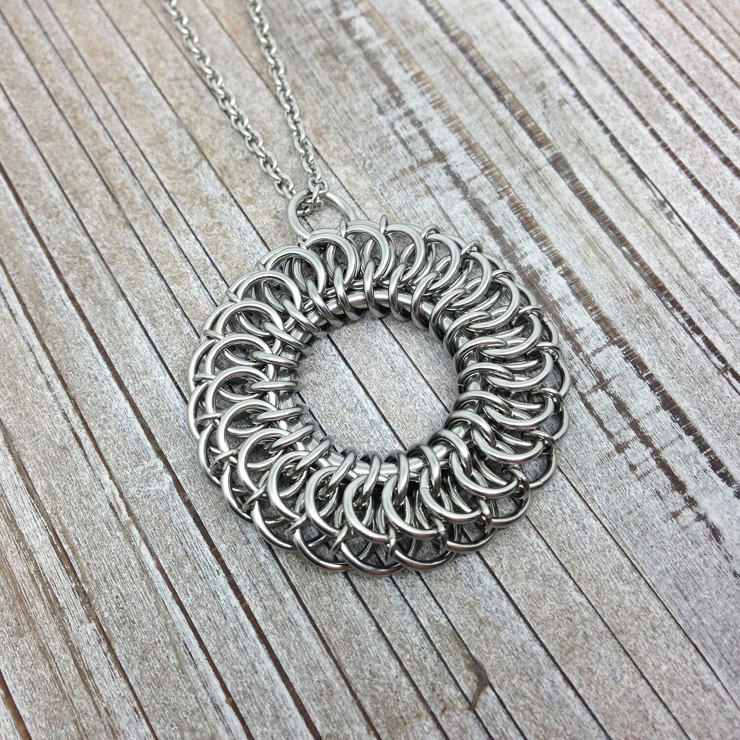 Layered Pinwheel Chain Maille Tutorial Pendant Tutorial | Etsy