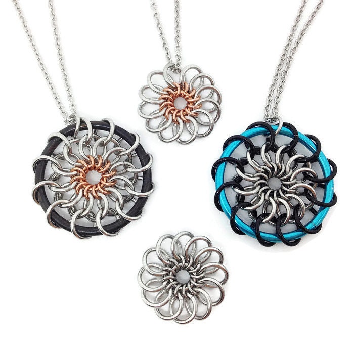 Mandala Chain Maille Tutorial Pendant Tutorial DIY - Etsy