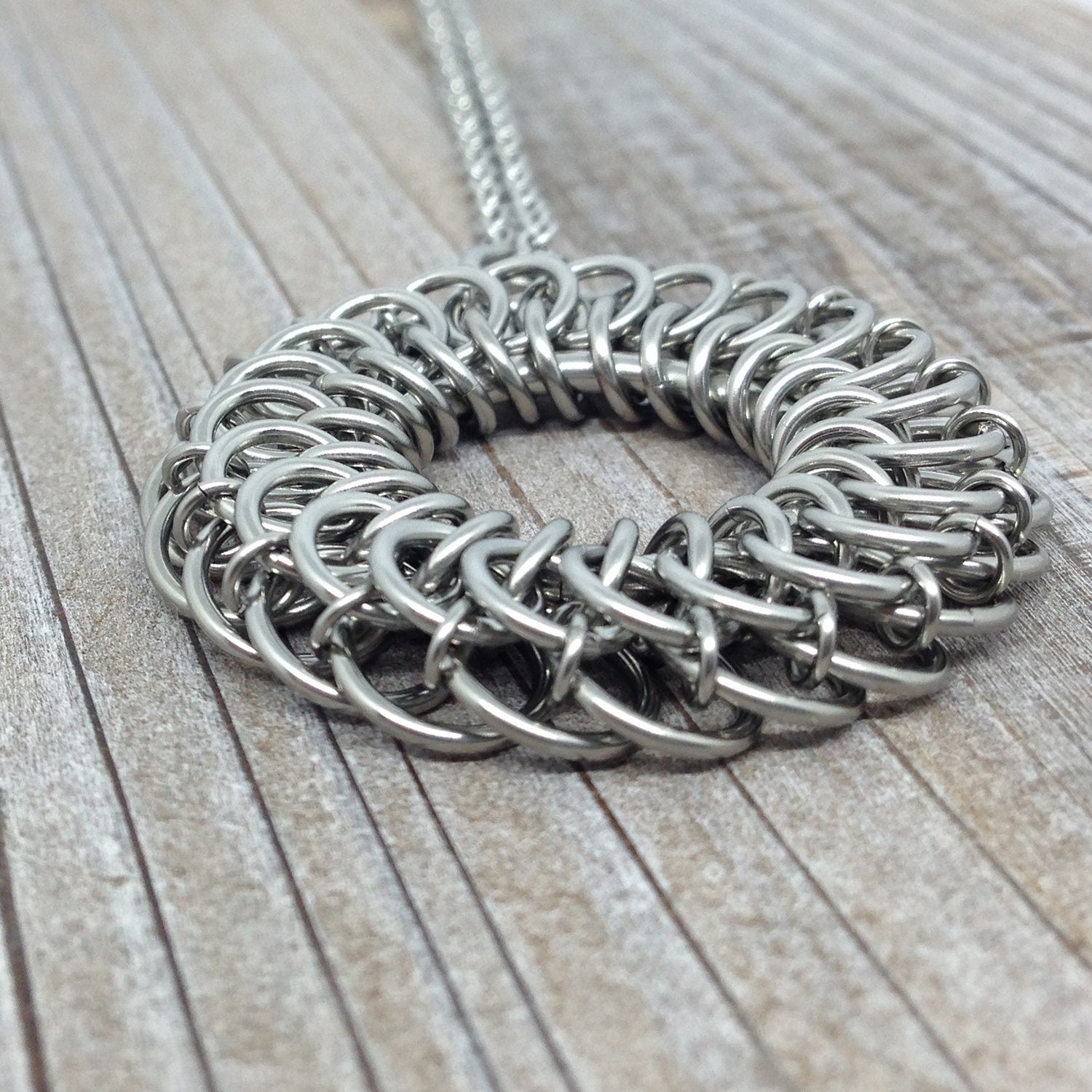 Layered Pinwheel Chain Maille Tutorial Pendant Tutorial - Etsy