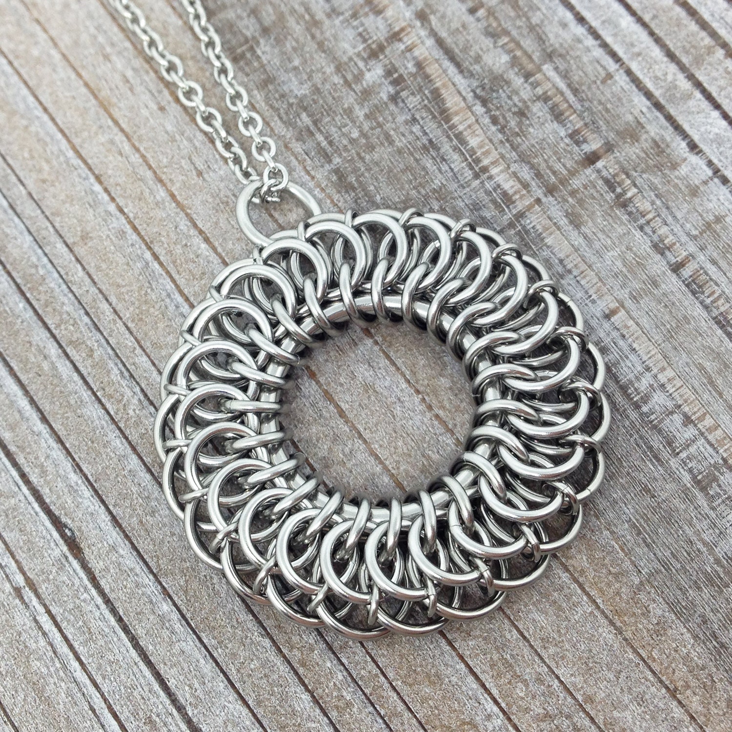 Layered Pinwheel Chain Maille Tutorial Pendant Tutorial - Etsy