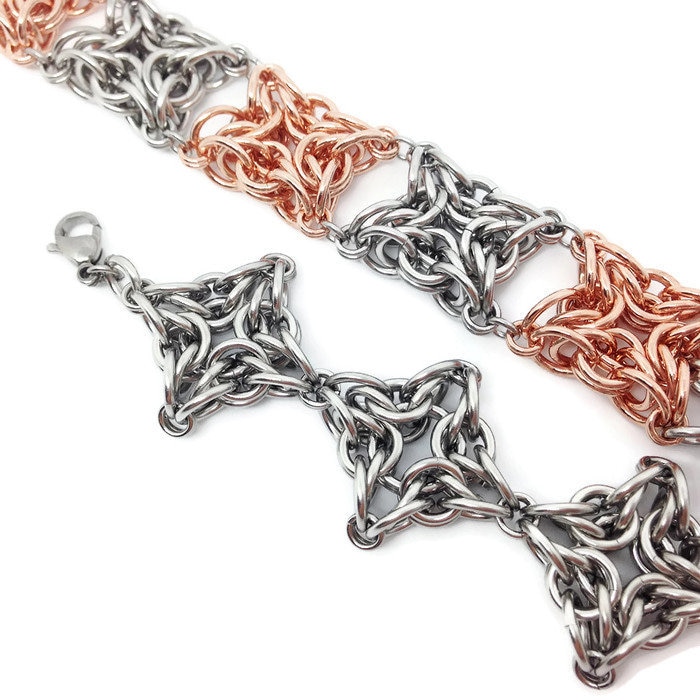 Byzantine Diamond Chain Maille Tutorial DIY Chainmail | Etsy