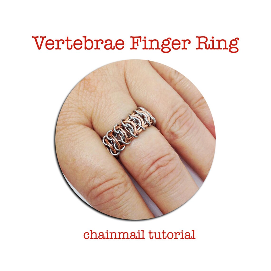 Chain Maille Ring Tutorial DIY Chainmail - Etsy