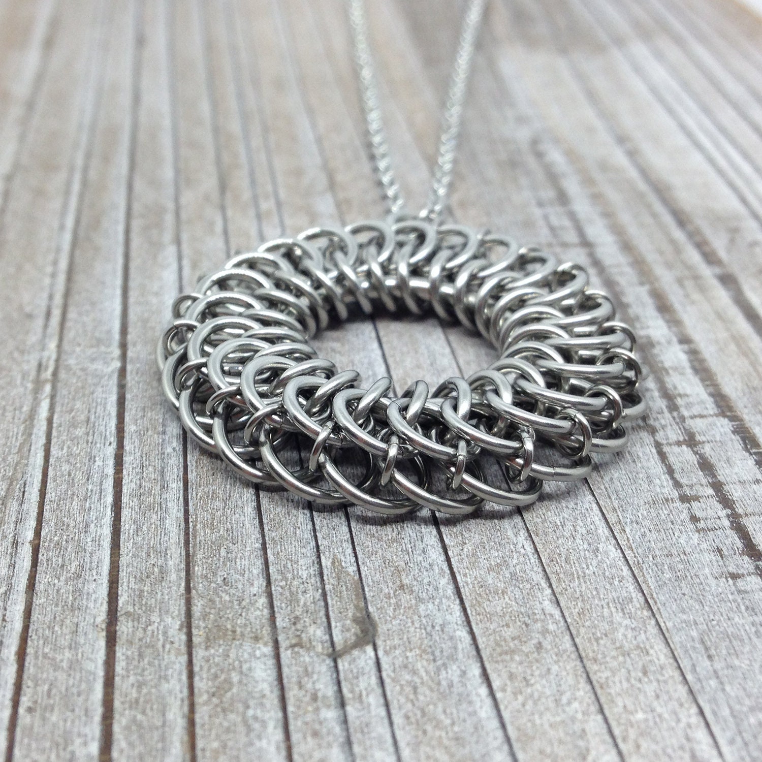 Layered Pinwheel Chain Maille Tutorial Pendant Tutorial | Etsy