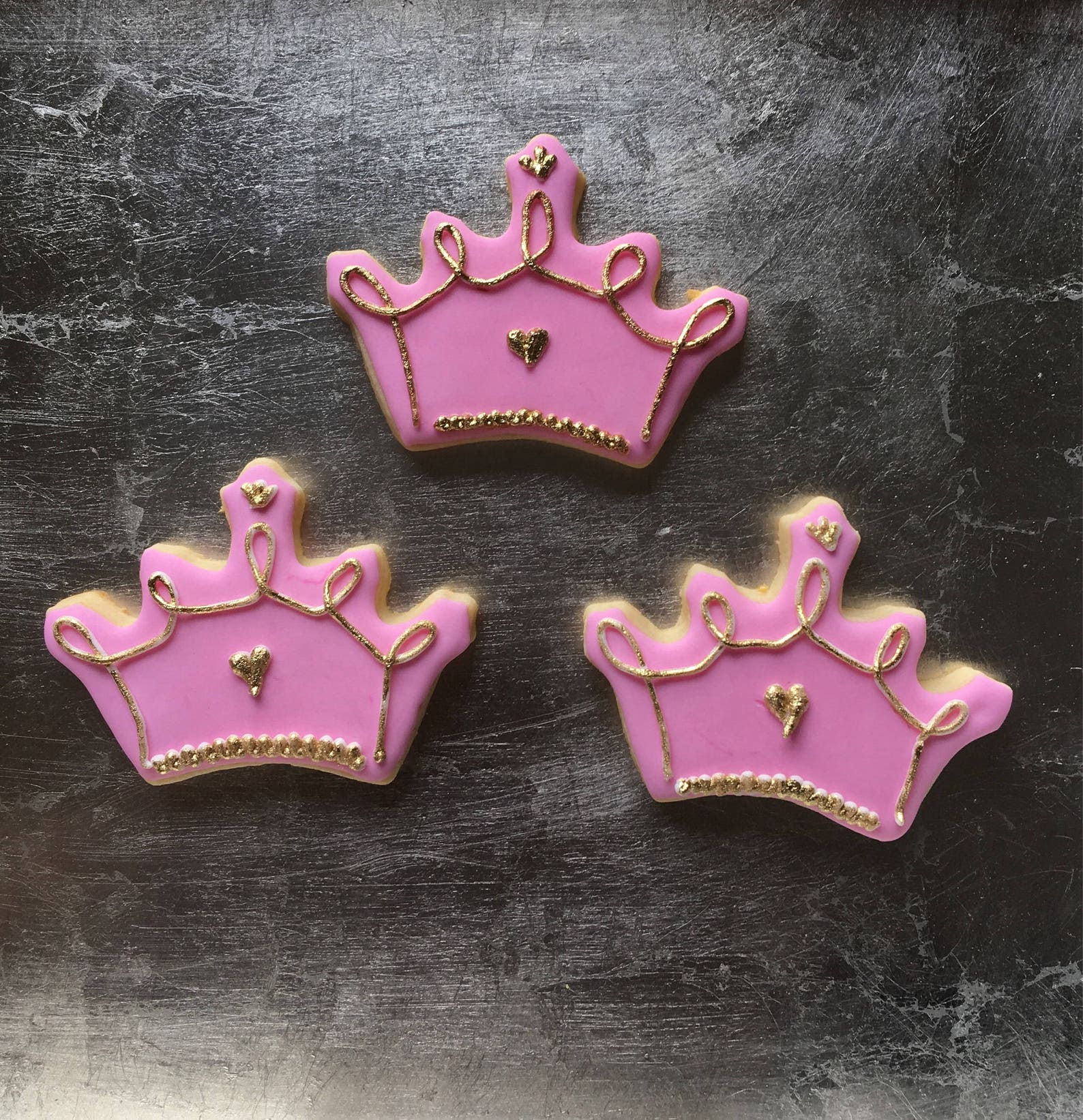 12 Crown Cookies Sugar Cookies Perfect for Princess Parties - Etsy