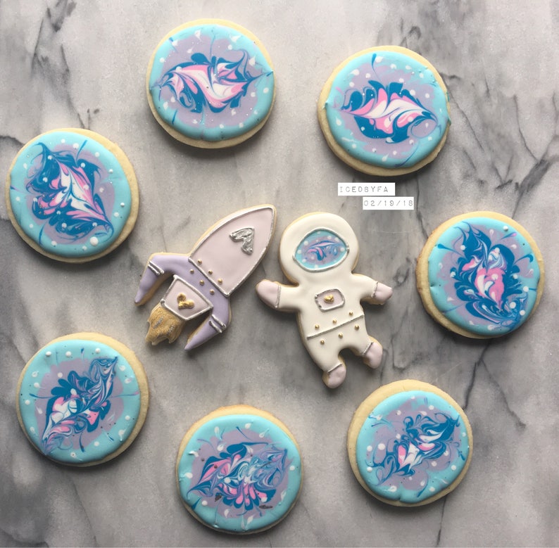 Space Cookies Astronauts Cookies Rocketship Cookies Sugar | Etsy