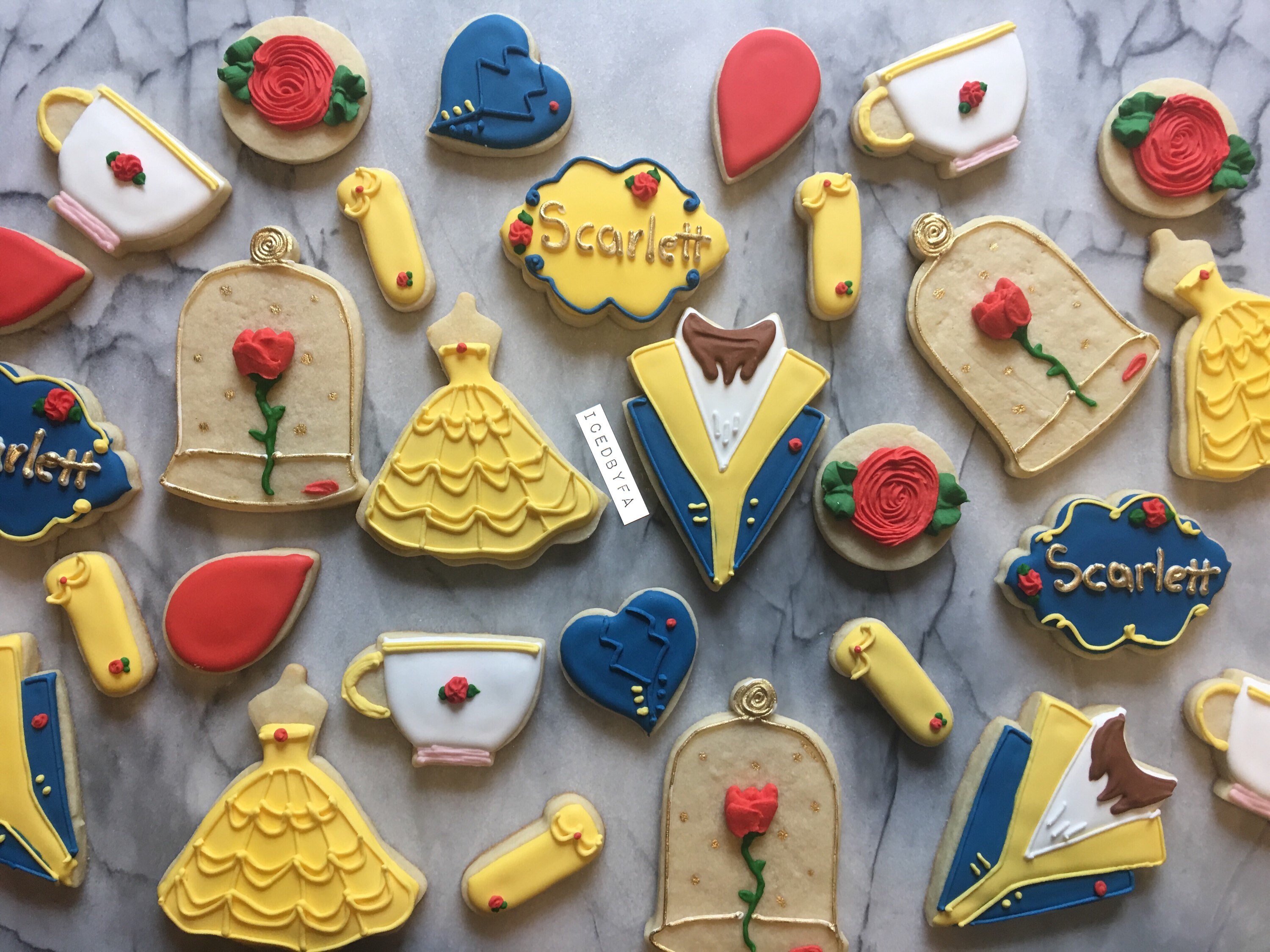 Beauty and the Beast Cookies Cookie Platter Sugar Cookie - Etsy