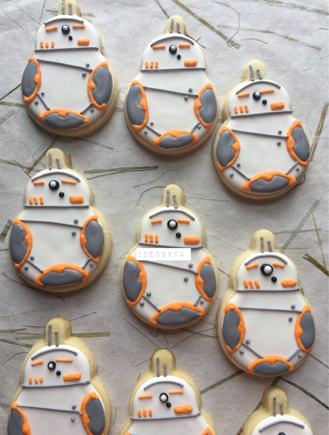 BB8 Star Wars Sugar Cookies | 1 Dozen Cookies | 2 Size Option. - Etsy