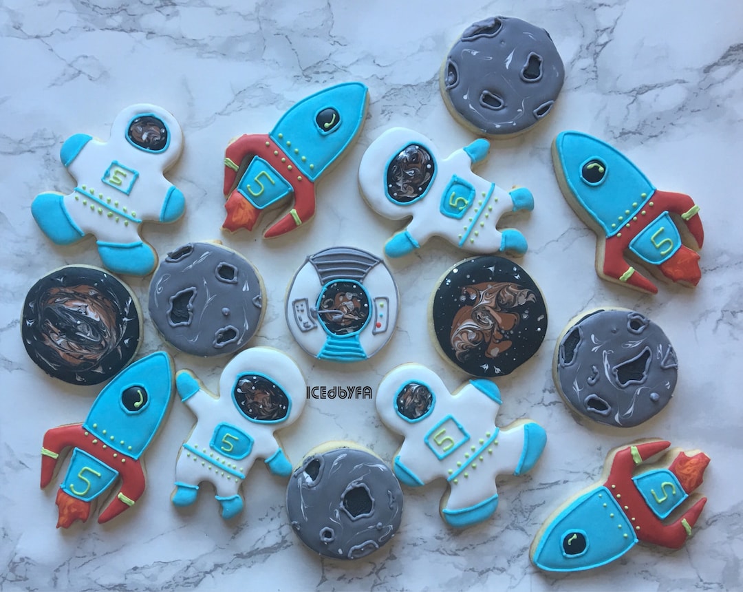 Space Theme Sugar Cookies| Perfect for Space Parties or a Gift for ...