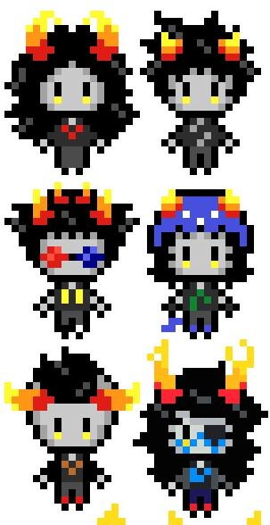 Homestuck Mini Perler Keychains - Etsy