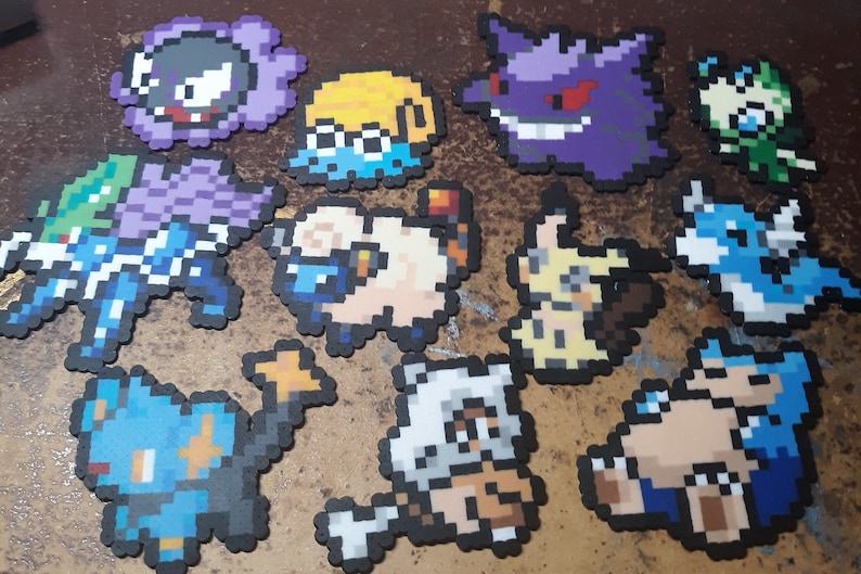 Custom Pokemon Mini Perler Pins - Etsy
