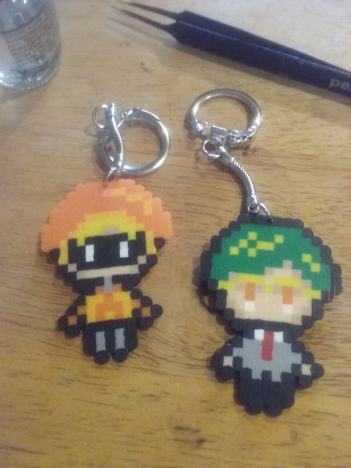 Hero Pixel Keychains - Etsy