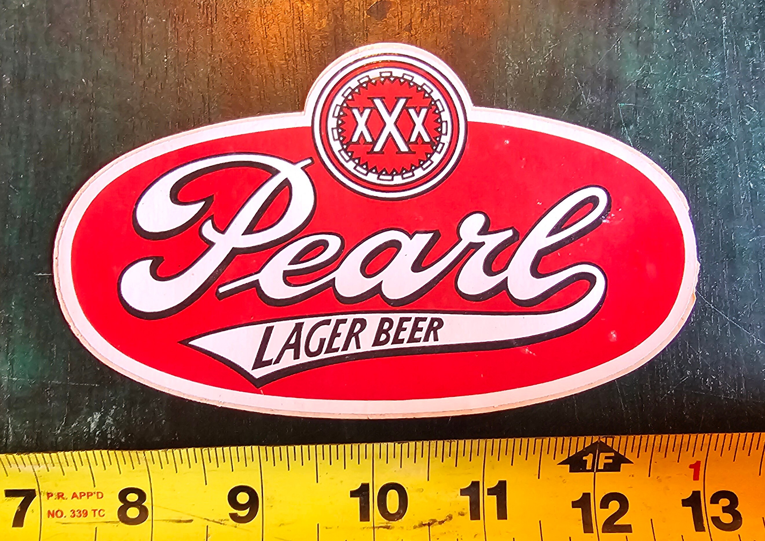 Vintage Pearl Lager Beer Sticker - Etsy