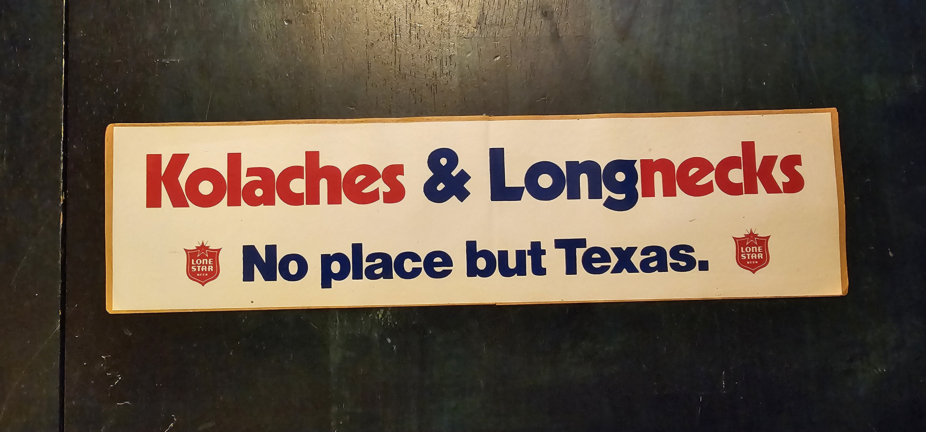 Vintage Lone Star Beer Bumper Sticker "kolaches & Longnecks" - Etsy