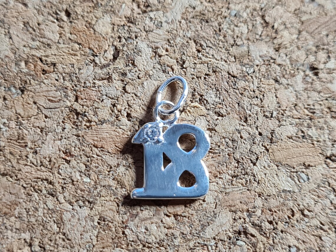 Sterling Silver Number 18 Charm Pendant With CZ Crystal 1pc - Etsy New ...