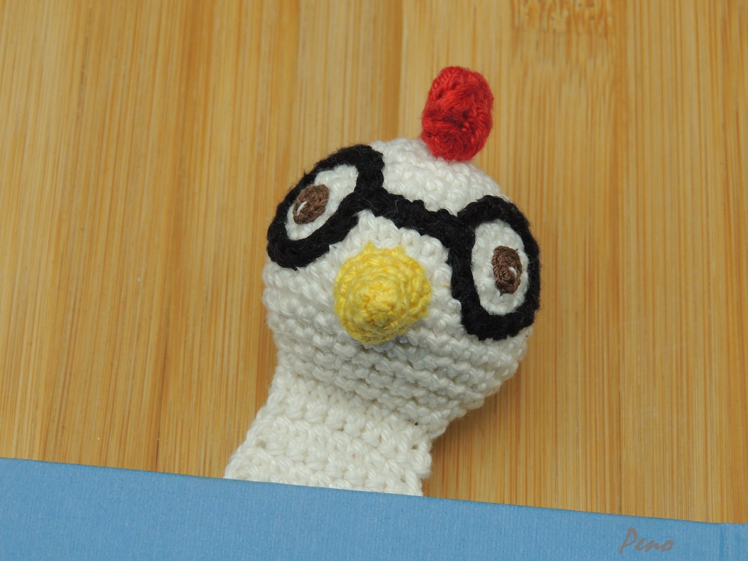 Chicken Bookmark, Page Turners, Crochet Bookmark, Gift for Booklovers ...