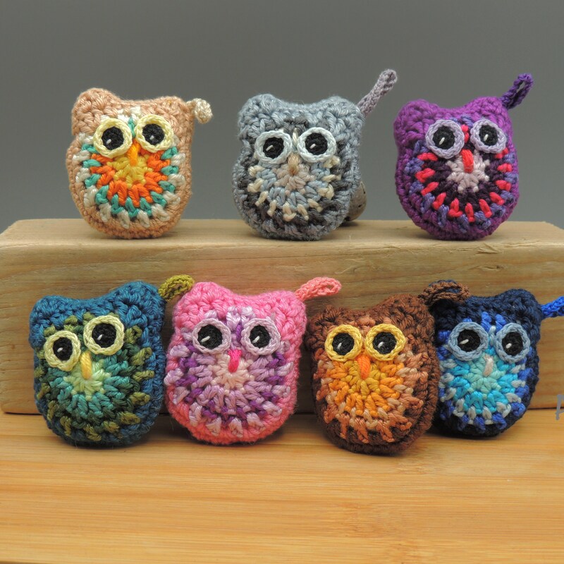 Crochet Owl Keychain - Etsy
