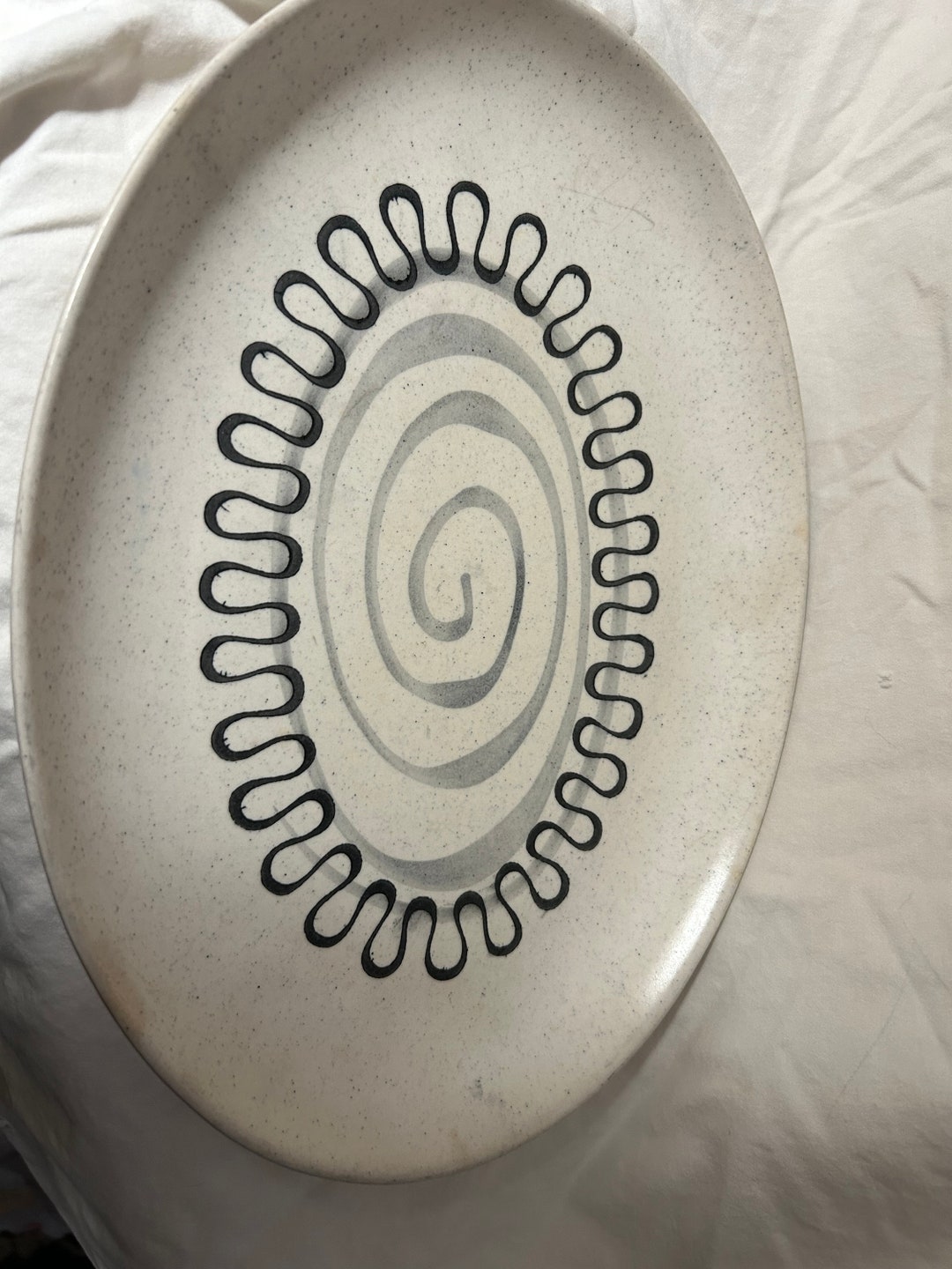 Poppy Trail by Metlox aztec Oval 11 Serving Platter - Etsy