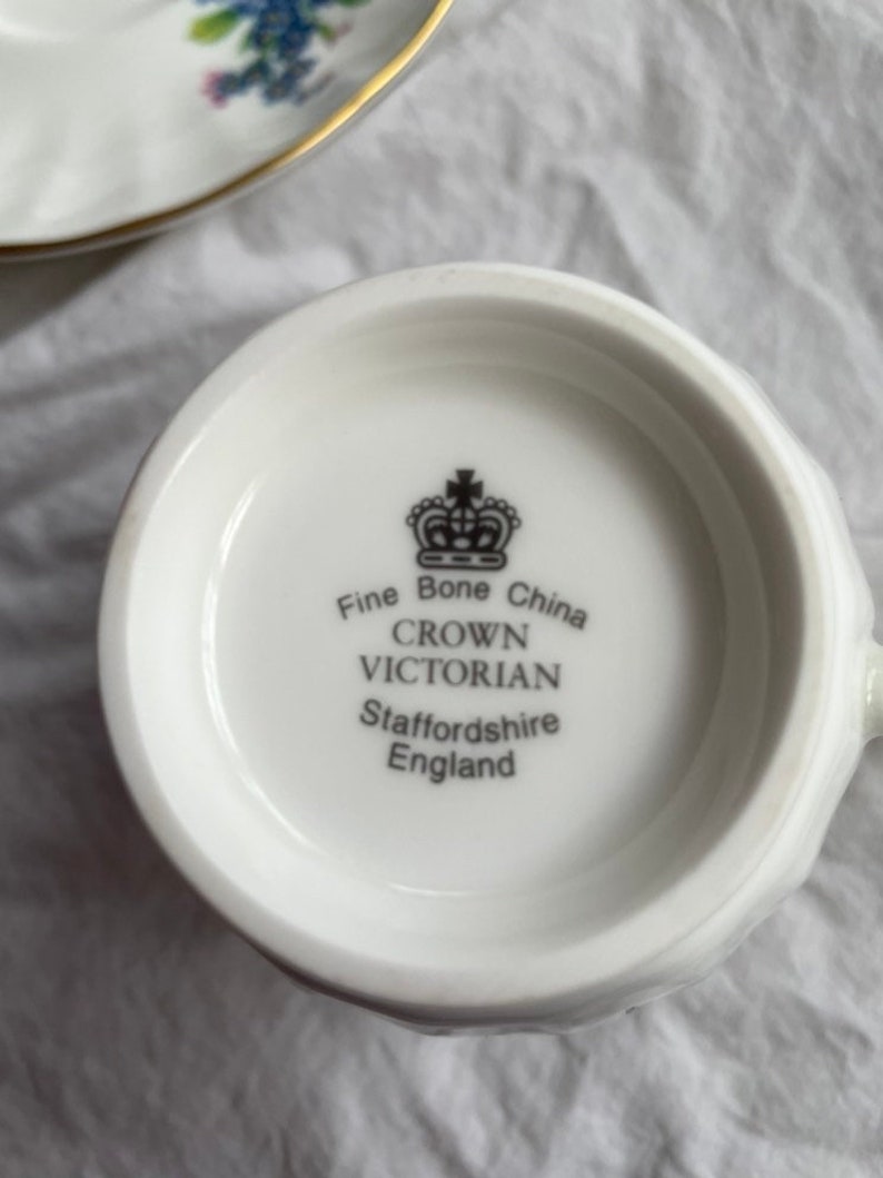 Crown Victorian Fine Bone China Tea Cup - Etsy