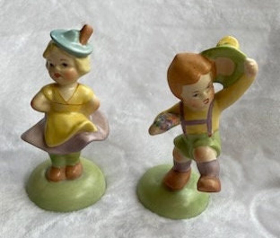 Vintage German Boy & Girl Figurines - Etsy