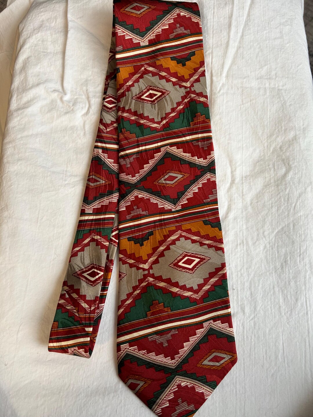 VTG. RM Style ‘native American Pattern’ Necktie - Etsy