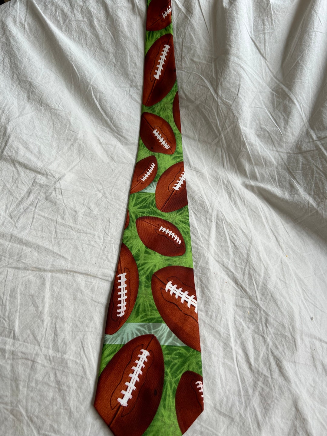 Vintage EAGLE Neckware Football Tie - Etsy