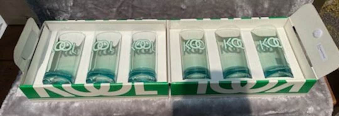 Vintage "kool" Cigarettes Plastic Glasses Set in Box - Etsy