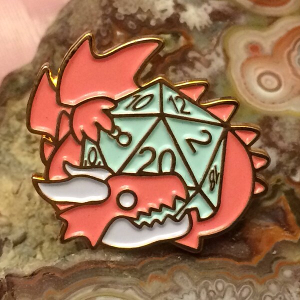 Dnd Enamel Pin - Etsy
