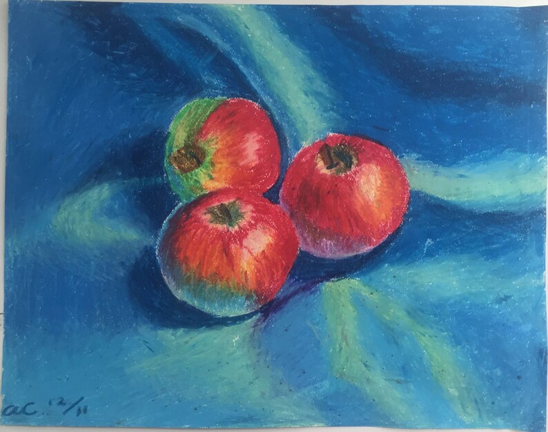 Oil Pastel Still Life - Etsy