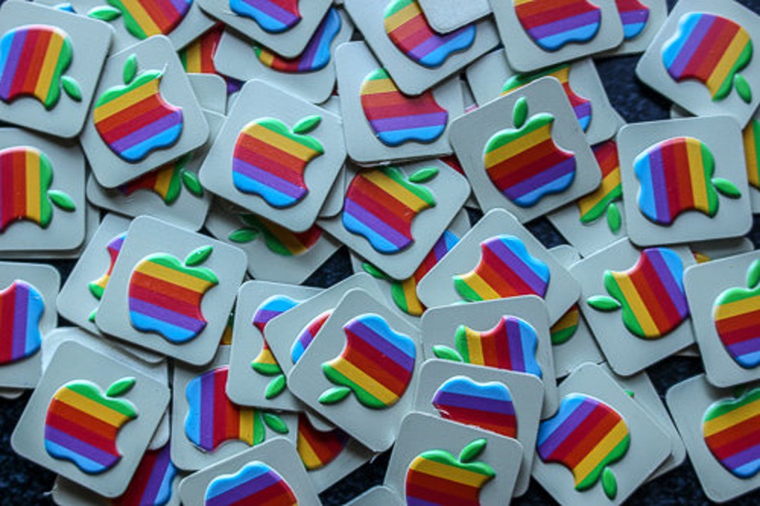 Vintage Apple Stickers - Etsy