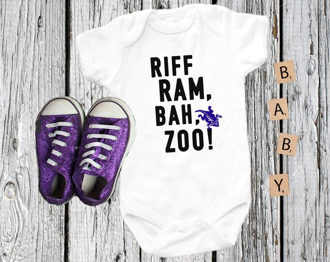 Riff Ram Bah Zoo TCU Spirit Baby Onesie ®,football Clothes Gift,college ...
