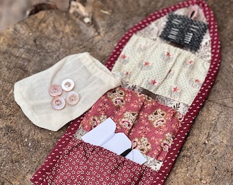 19th Century Reproduction housewife Sewing Kit Civil War Victorian ...